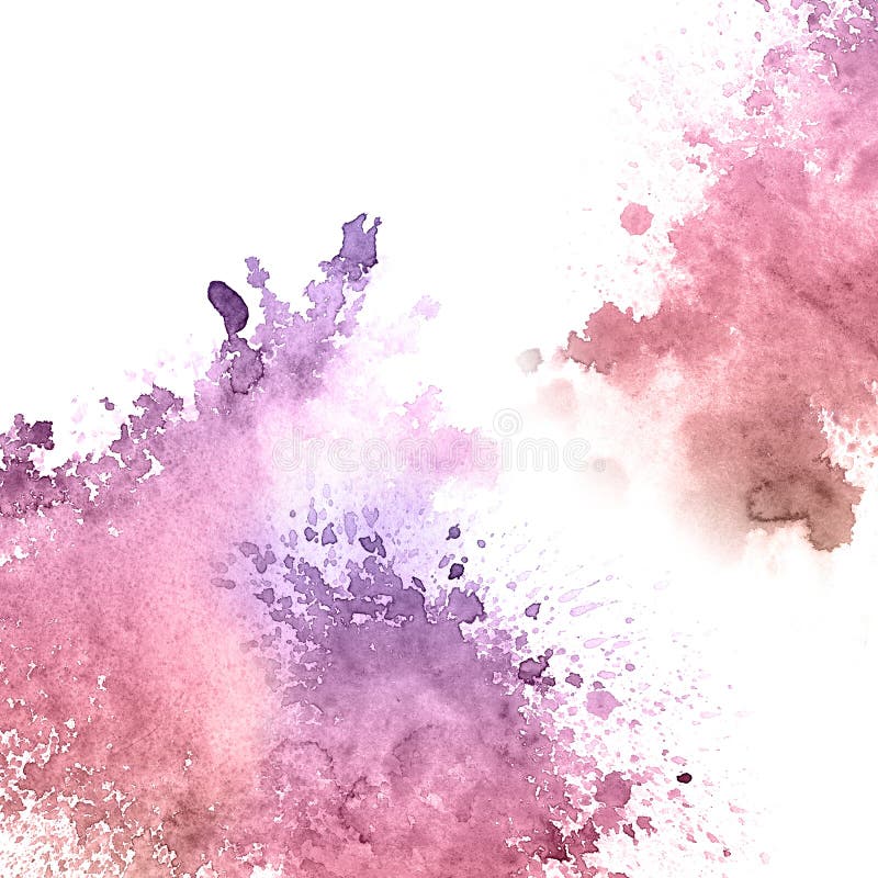 Watersplash Do Roxo Da Aquarela Ilustração Stock - Ilustração de ...