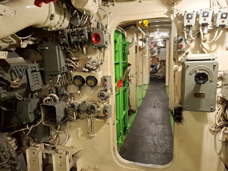 A Watertight Rectangular Door Connecting the Submarine. Editorial Photo ...