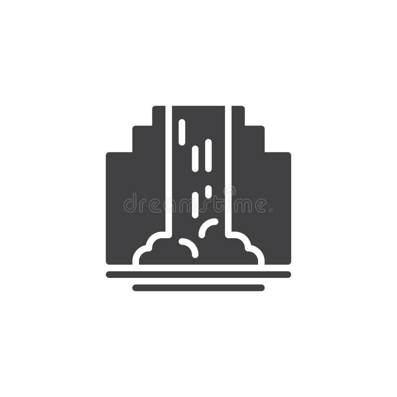 Pictogram Waterval En Watergolven Vector Illustratie - Illustration of ...