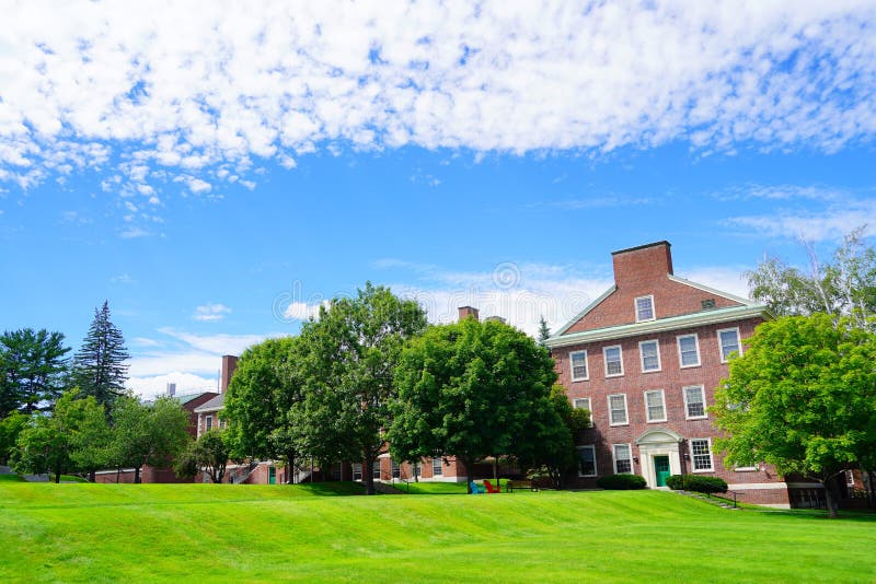Campus of Colby College in Maine, USA Stock Image - Image of fall ...