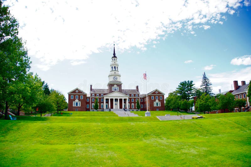 Campus of Colby College in Maine, USA Stock Image - Image of gate, fall ...