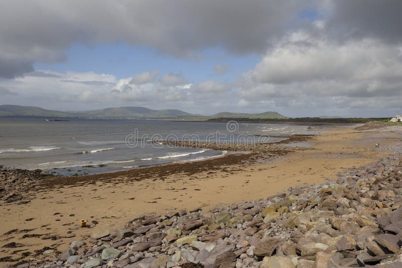 Waterville S Beach (Ireland) Stock Image - Image of cloud, currane ...