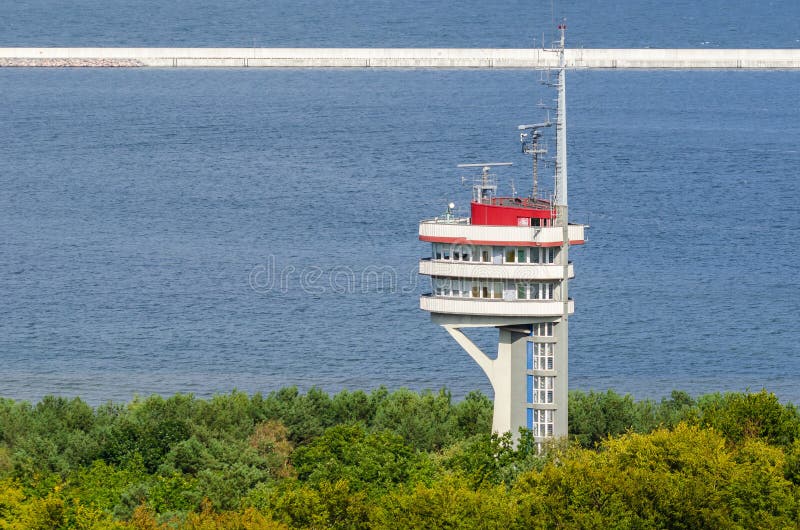 SHIP TRAFFIC CONTROL TOWER stock image. Image of safety - 204376479