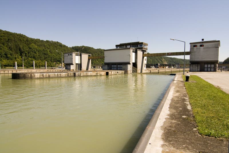 Waterway at power plant stock photo. Image of industrial - 2910490
