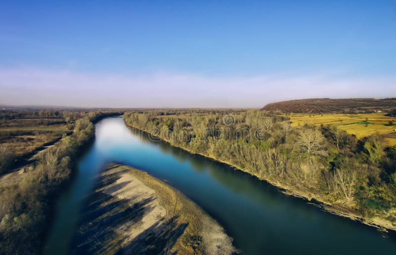 Waterway, Sky, River, Water Resources Stock Image - Image of plain ...