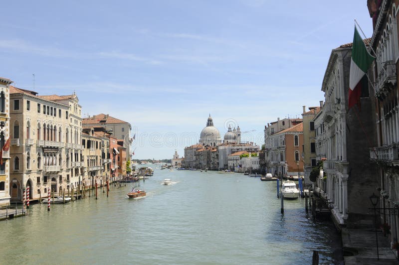 Waterways and Routes in Venice Stock Image - Image of connection ...