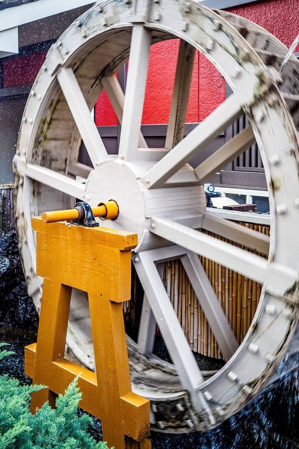 Waterwiel En Waterval Op De Tuojiang-Rivier in Fenghuang Redactionele ...