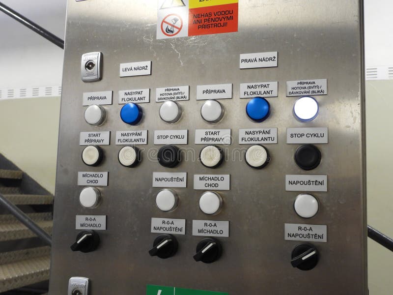 Waterworks Facility Controls 1 Stock Image - Image of progresses ...