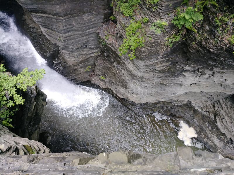 Water fall stock image. Image of water, watkins, gourge - 118199959