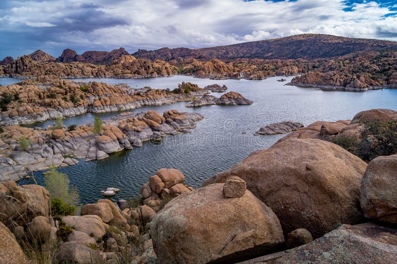 Watson Lake stock photo. Image of lake, geology, rock - 62174080