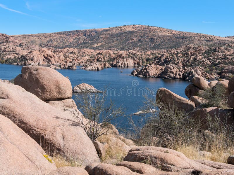 Watson Lake, Prescott, Arizona Stock Image - Image of cliffs, cathedral ...