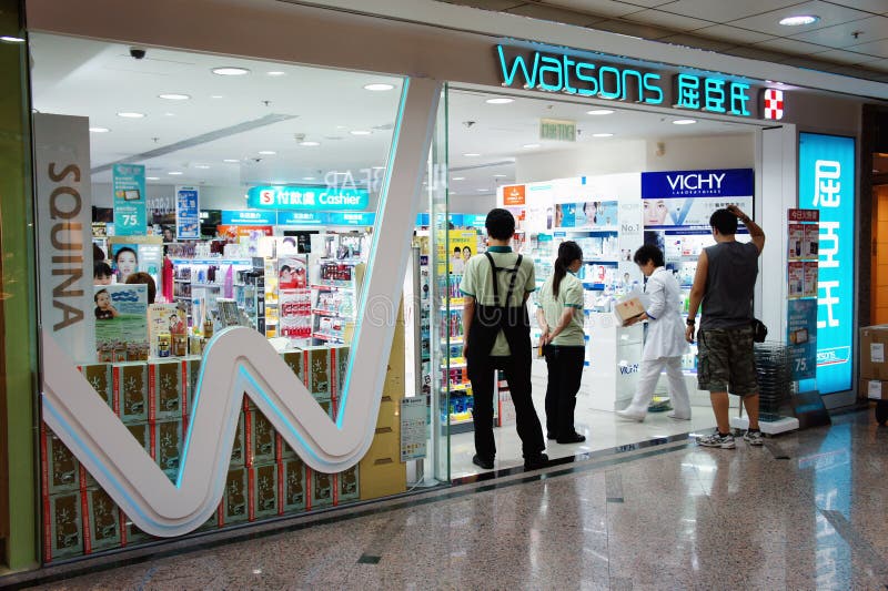 Watsons in Hong Kong editorial stock photo. Image of kowloon - 36009528