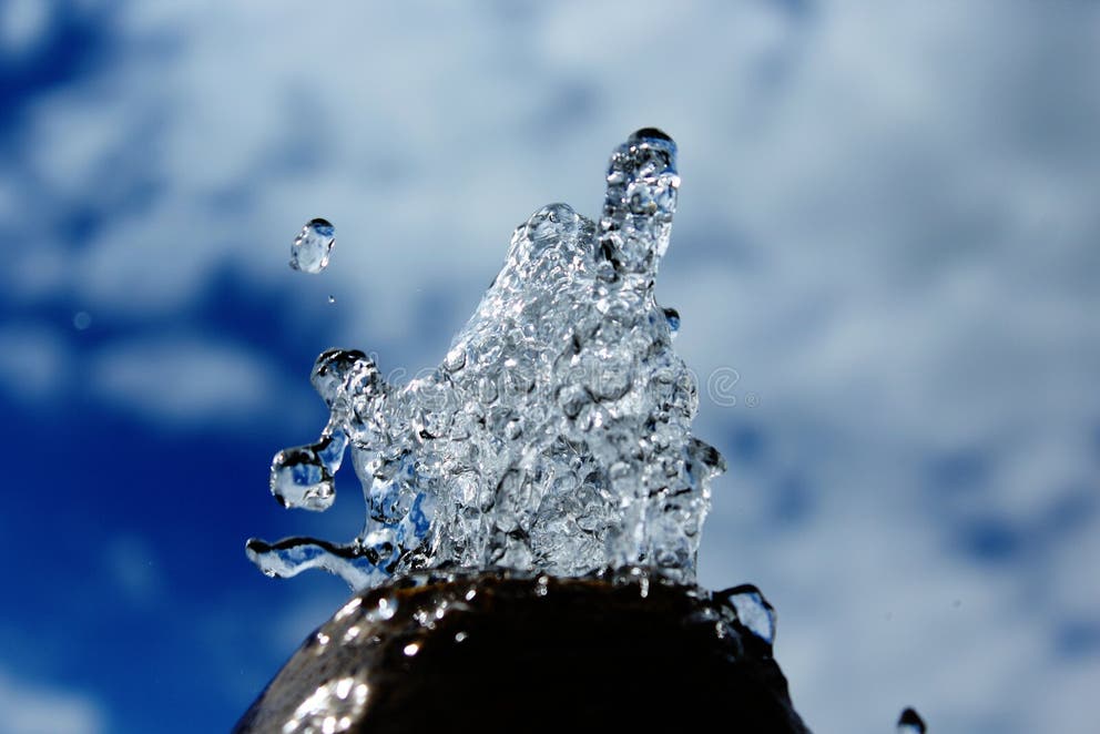 The Watter stock photo. Image of fountain, aquatic, glass - 75082356