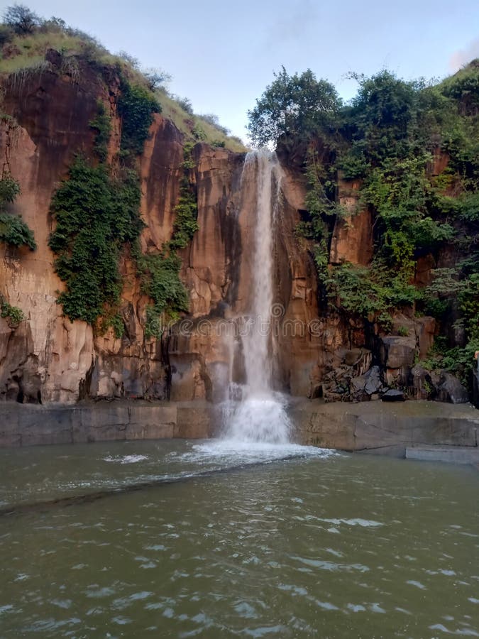 Wattle Waterfall Nature Wallpaper Stock Photo - Image of formation ...
