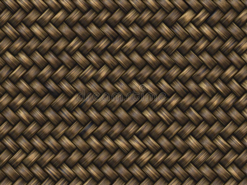 Wattled Texture. Handmade Wicker Pattern Stock Illustration ...