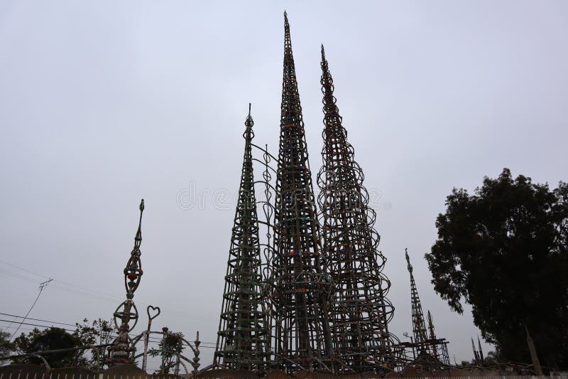 Watts Towers By Simon Rodia Architectural Structures Located In Simon Rodia State Historic