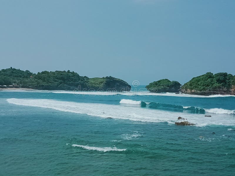 Watukarung Beach Pacitan Indonesia Stock Image - Image of pacitan ...