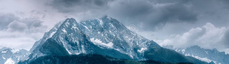 Watzmann-Berg Nahe Konigssee See, Berchtesgaden Stockbild - Bild von ...