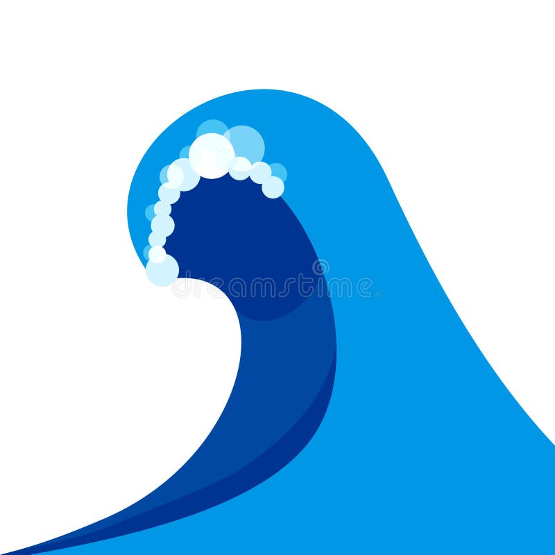 Wave stock vector. Illustration of vector, surfing, wave - 26842691