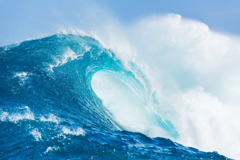 Whitewater wave stock photo. Image of blue, oahu, ocean - 154298