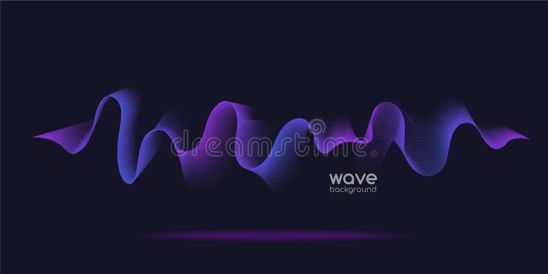 284_Abstract Wave Background Gradient Wave Motion Waves Stock Vector ...