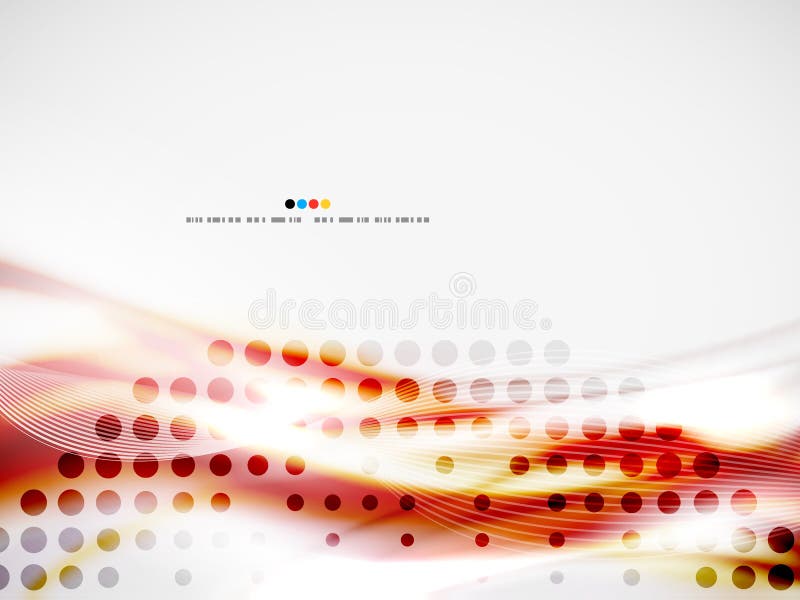 Wave Abstract Design Template Stock Vector - Illustration of brochure ...