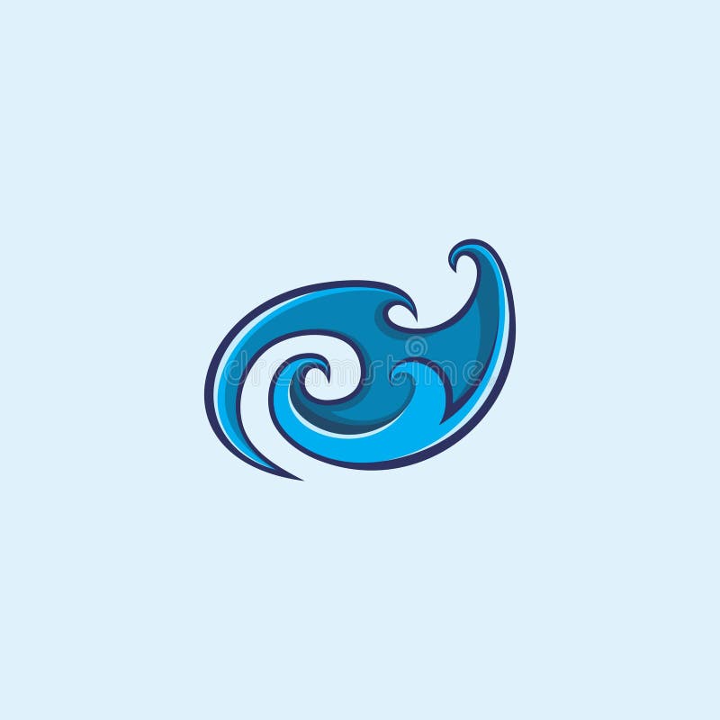 Wave Abstract Logo Simple Design. Ocean Icon Stock Vector ...