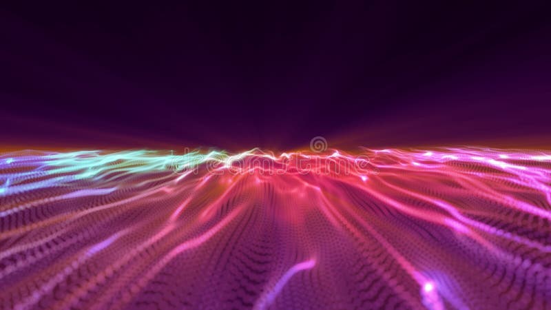 Wave Abstract Particle Color Illustration Stock Illustration ...