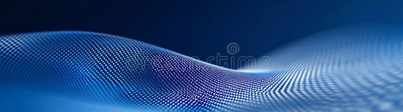 Wave of Abstract Particles and Lines. Hexagonal Shape. Comprehensive ...