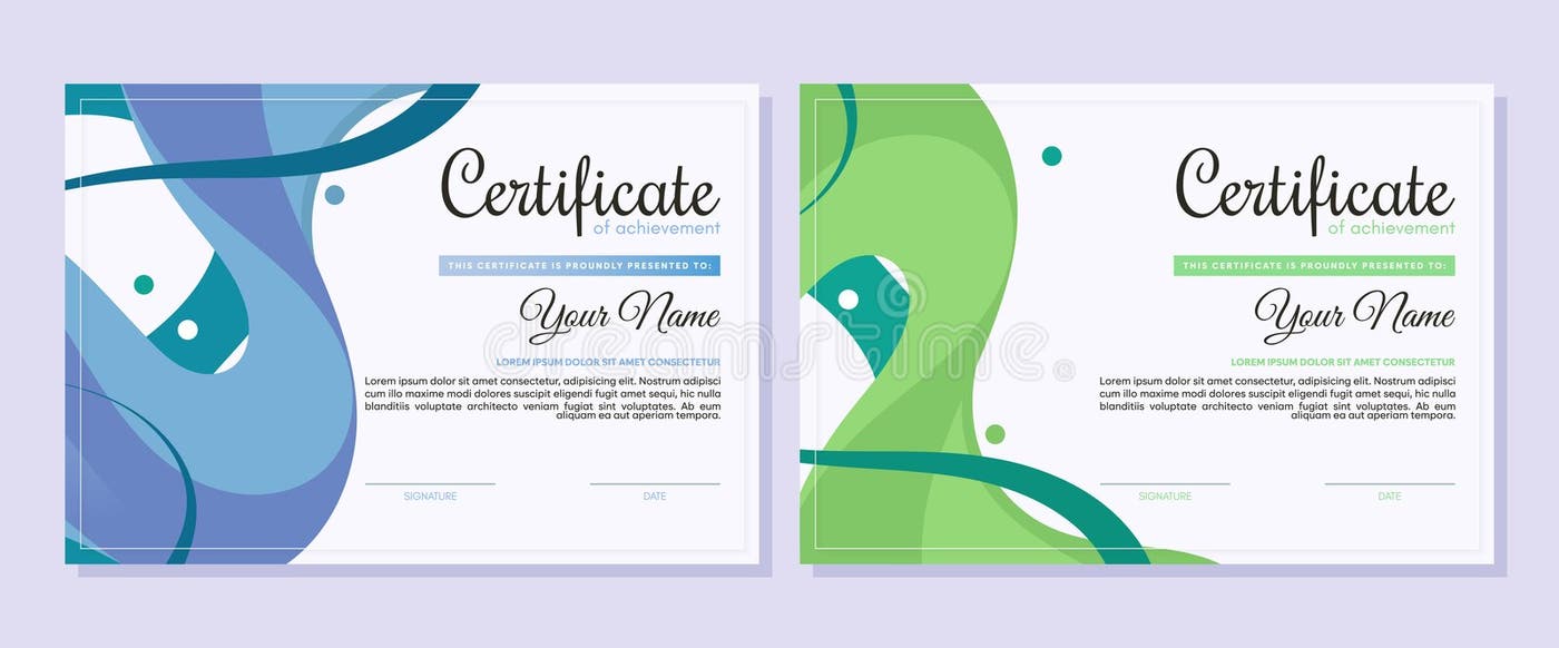 Border Certificate Waves Stock Illustrations – 708 Border Certificate ...
