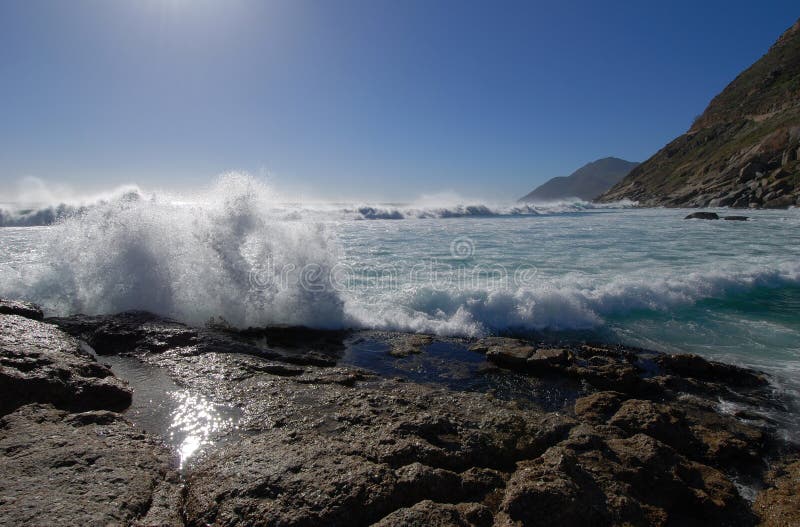 Wave action stock photo. Image of rocks, waves, break - 2081280