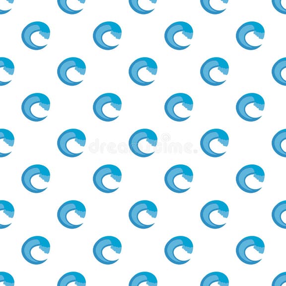 Wave aqua pattern seamless stock illustration. Illustration of scenery ...