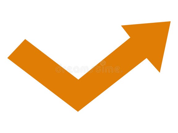 Wave arrow stock illustration. Illustration of label - 371443297