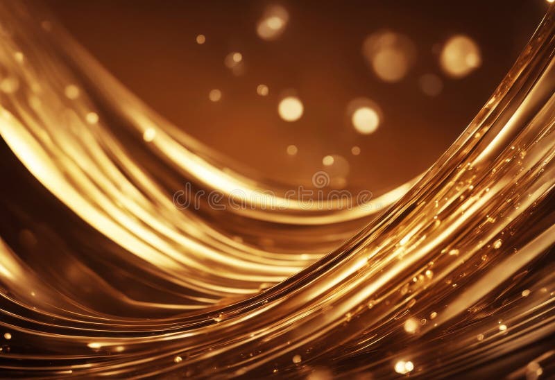 Wave Background Abstract Design Gold Brown Wind Abstraction Stock ...