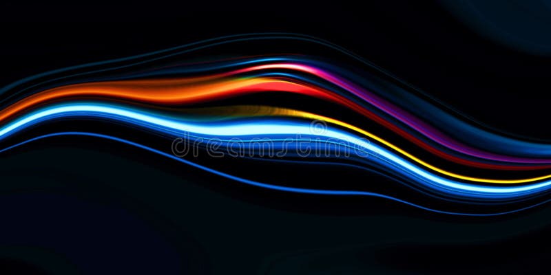 Wave Background with Bright Gradient and Blur Effects Stock ...