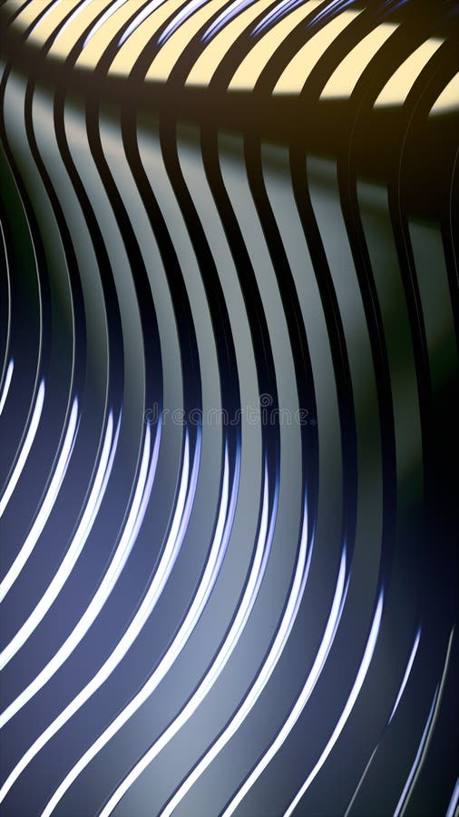 Wave Band Abstract Background. Bright Colored Reflections on Dark ...