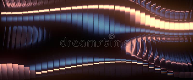 Wave Band Abstract Background Surface 3d Rendering Stock Illustration ...