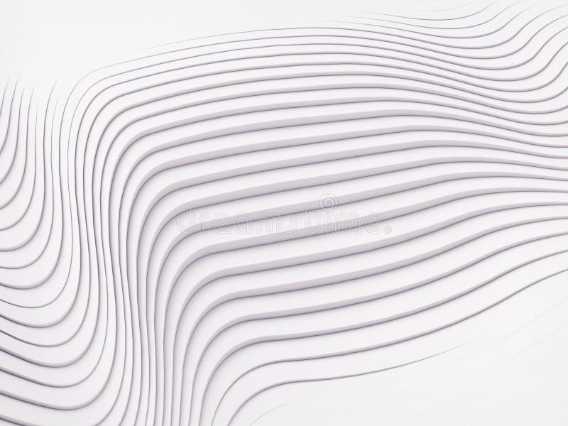 Wave Band Abstract Background Surface 3d Rendering Stock Illustration ...