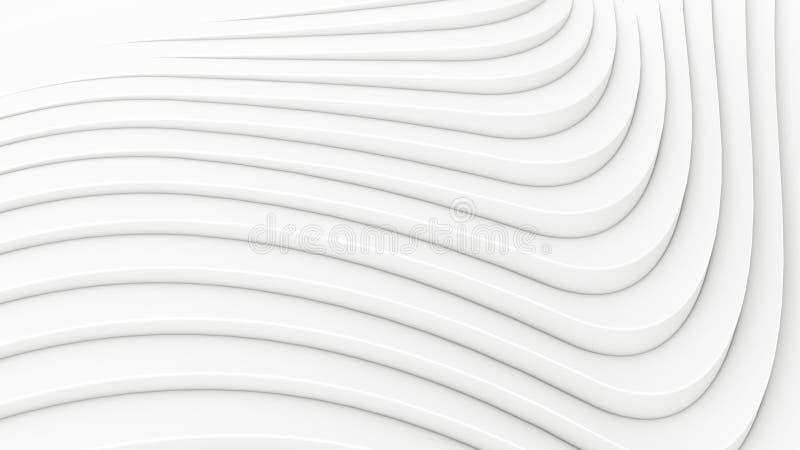 Wave Band Abstract Background Surface 3d Rendering Stock Illustration ...