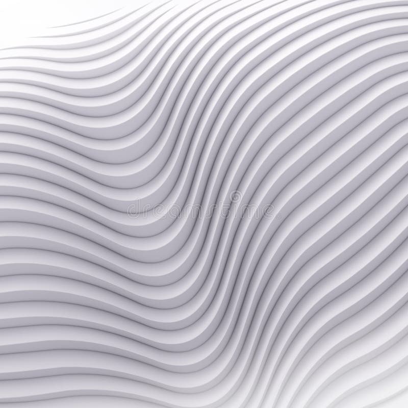 Wave Band Abstract Background Surface 3d Rendering Stock Illustration ...