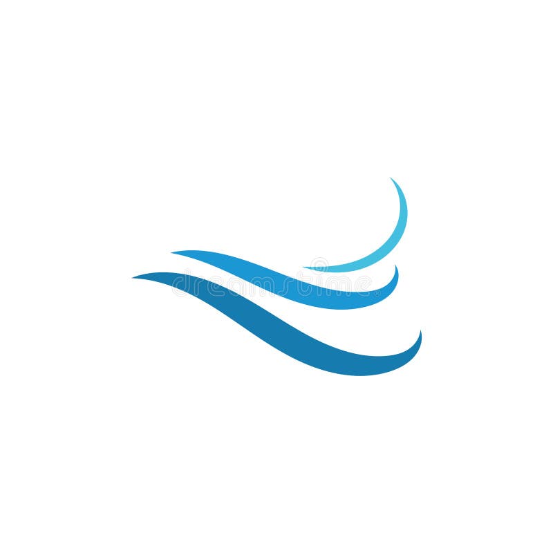 Wave Beach Logo Design Vector Illustration Template Stock Vector ...