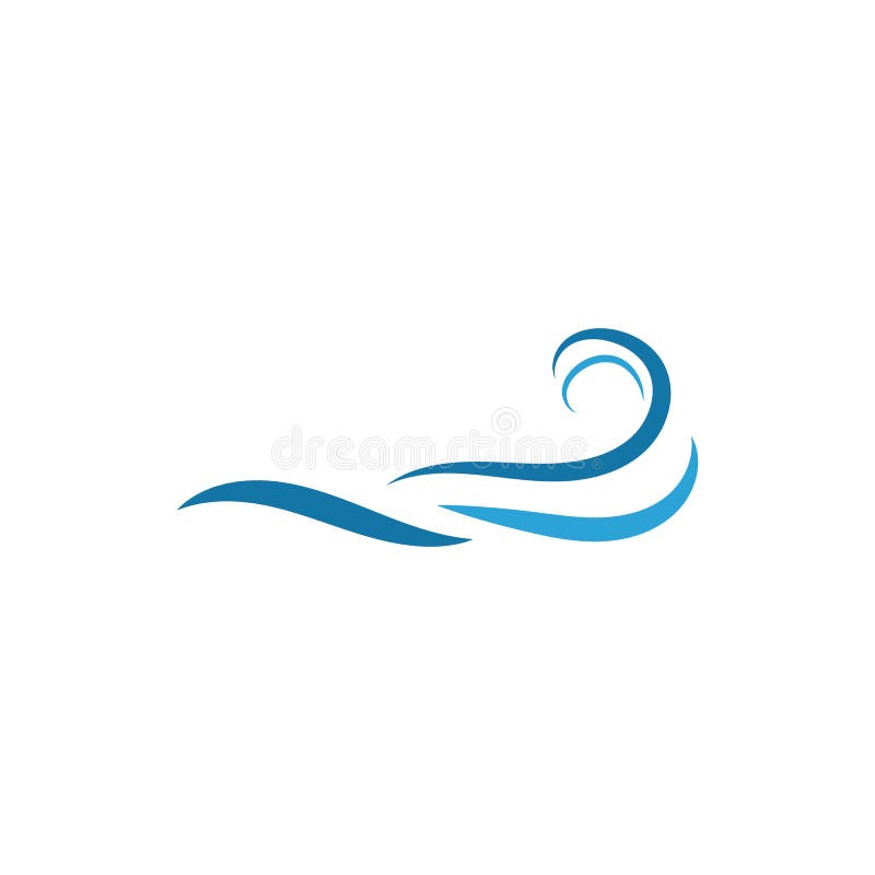 Wave Beach Logo Design Vector Illustration Template Stock Vector ...