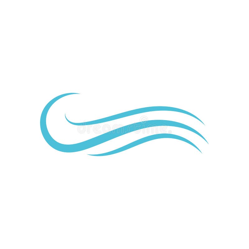 Wave Beach Logo Design Vector Illustration Template Stock Vector ...