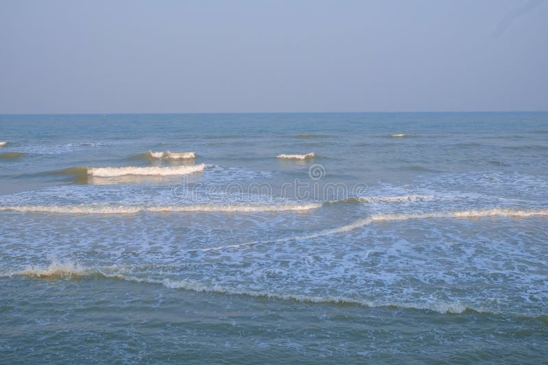 Wave on the Beach at Sunset Time. Stock Photo - Image of sunset, wave ...