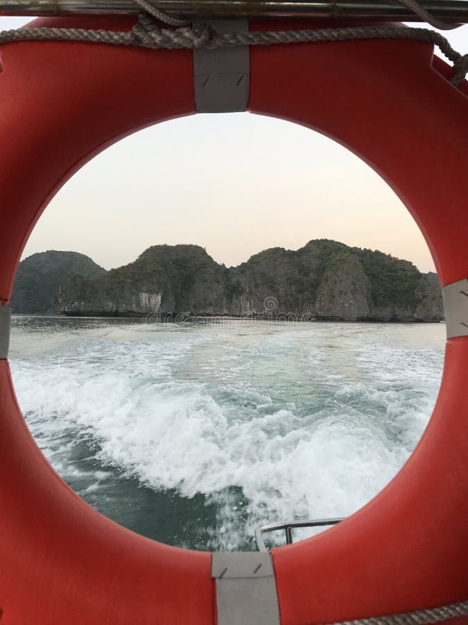 Wave stock image. Image of wave, boat, isles, vietnam - 83405777