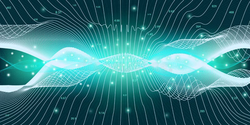 Abstract Green Data Waves Stock Illustrations – 4,075 Abstract Green ...