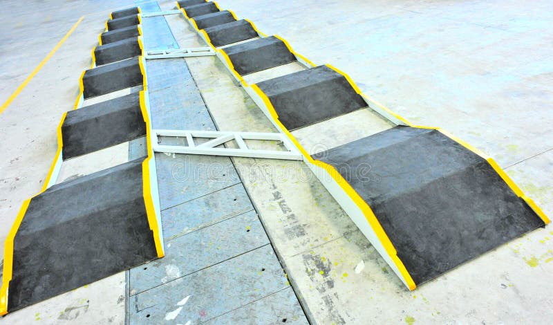 Wave Bilateral Bridge for Driving Test Stock Image - Image of test ...