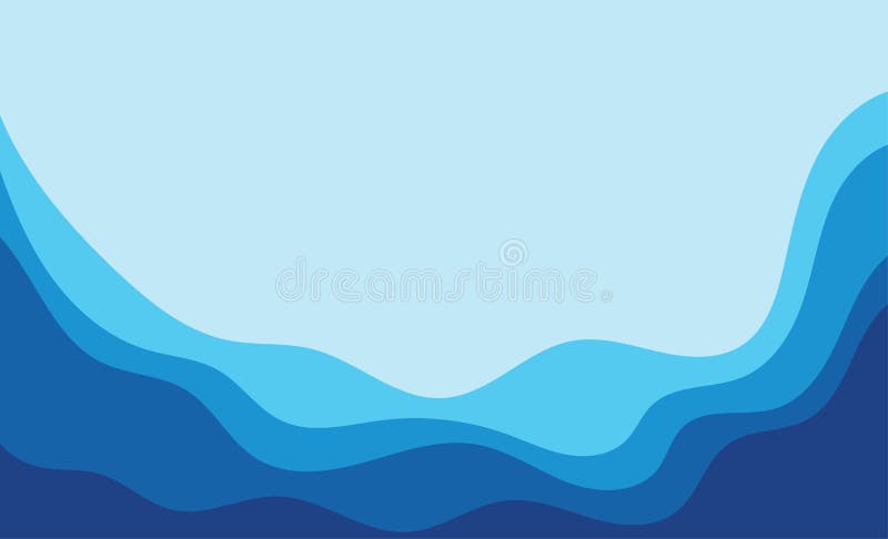 Wave Blue Background Vector Wallpaper Stock Vector - Illustration of ...