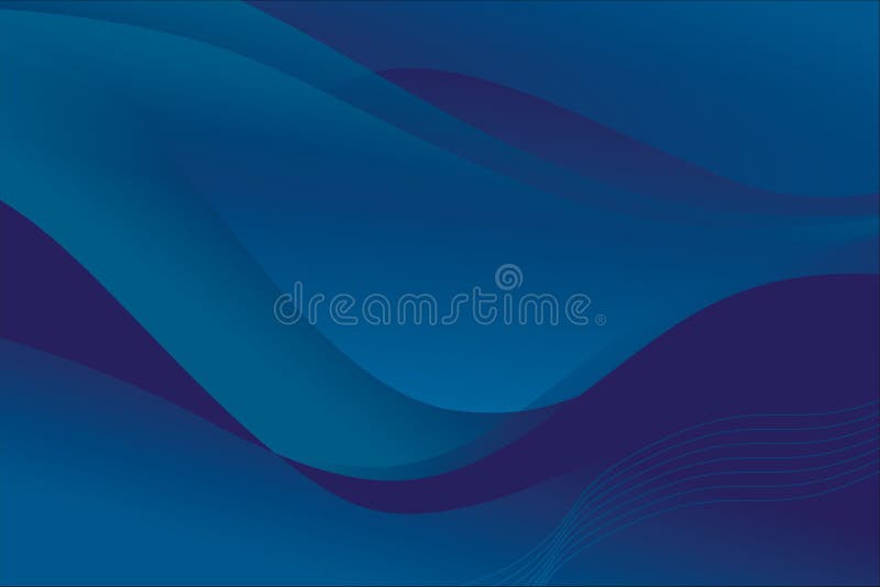 Wave Blue Color Abstract Background Stock Illustration - Illustration ...