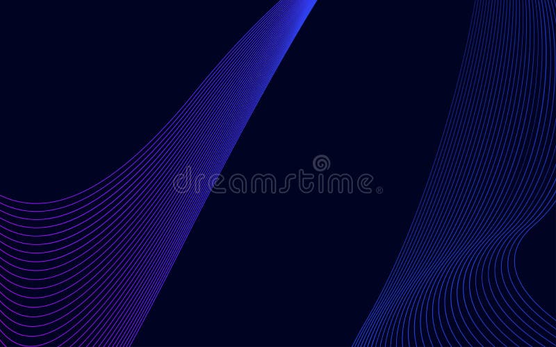 Wave of the Blue Colored Lines. High Resolution Stock Vector ...